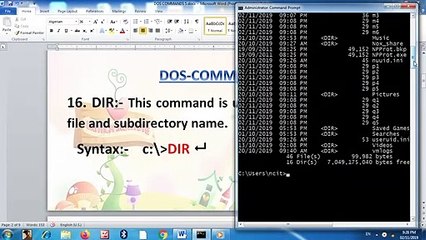 CMD COMMANDS by NCIT COMPUTER BHATPAR RANI - Dailymotion