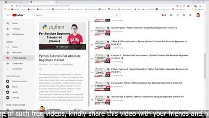 python programming beginner hindi by ENJOY DUSKY HUB - Dailymotion