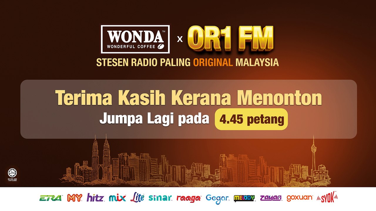 OR1 FM Bersama Wonda Kopi Tarik, Selera Original Malaysia - video Dailymotion