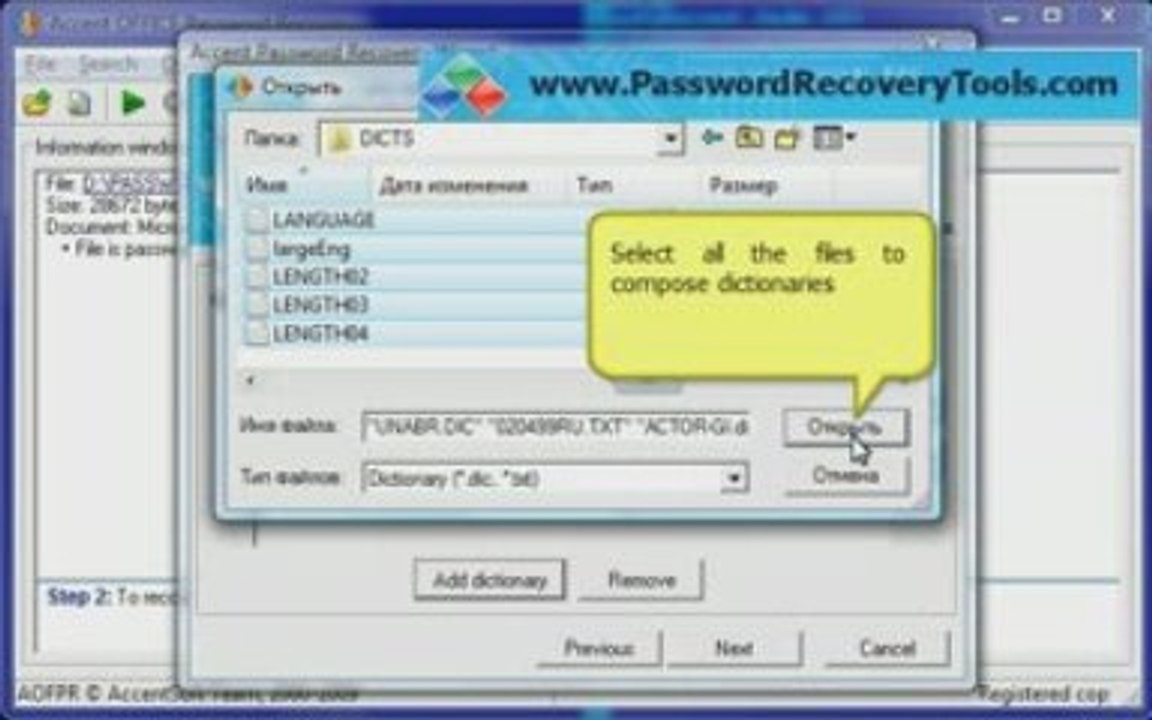 How To Recover Office Passwords Advanced Dictionary Manager Dailymotion