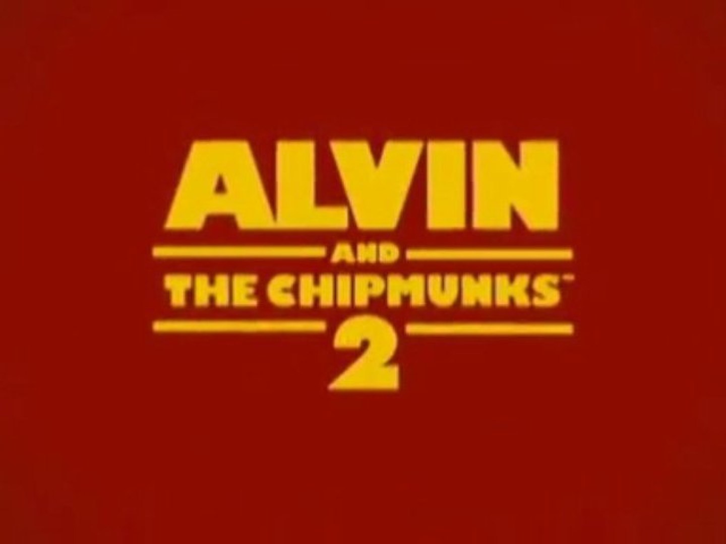 Alvin And The Chipmunks Logo