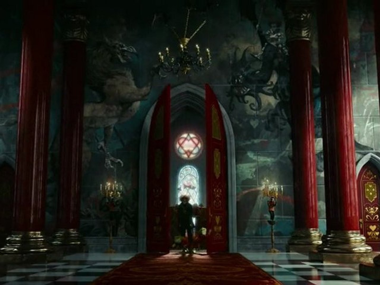 Alice In Wonderland Tim Burton Red Queen Castle