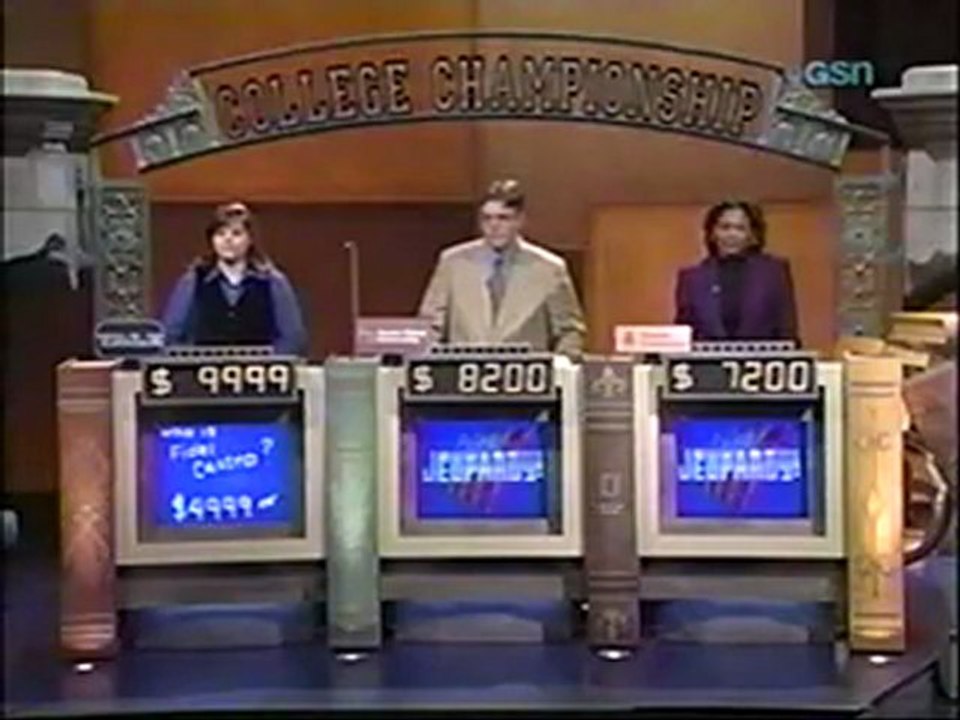 Jeopardy!(College Tournament) - May 6, 1998(part 4) - video Dailymotion