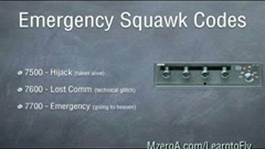 Learn to Fly - Emergency Transponder Squawk Codes - video dailymotion