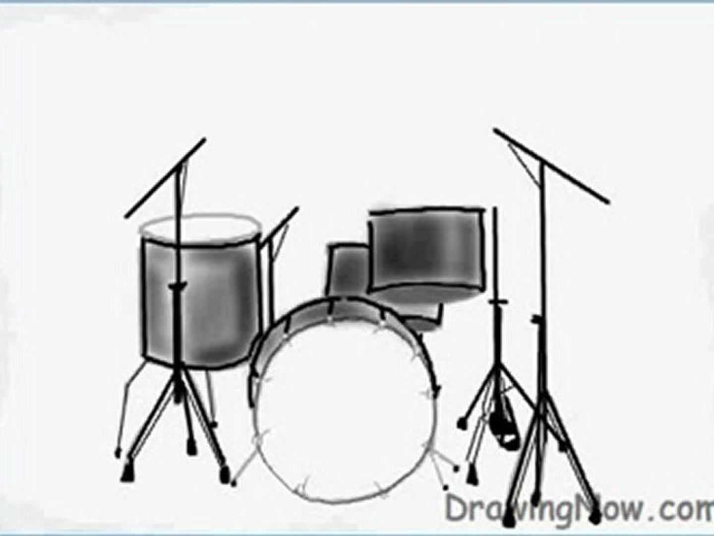 How To Draw A Drum Set