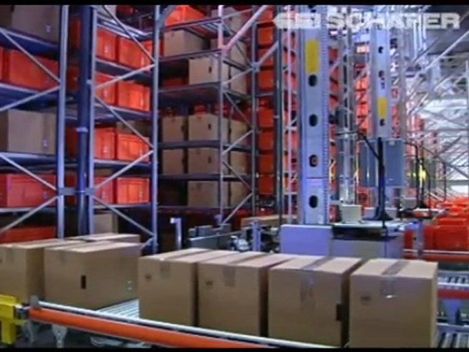 Automated storage, storage and retrieval, for bins at WIP - video ...