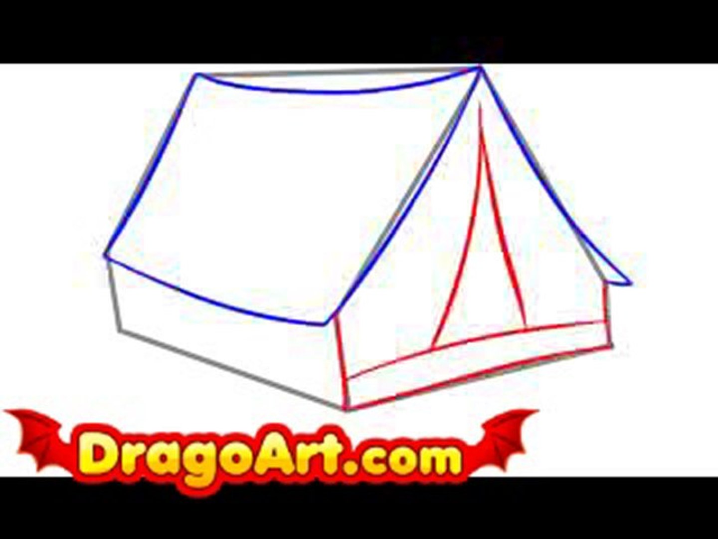 Simple Tent Drawing