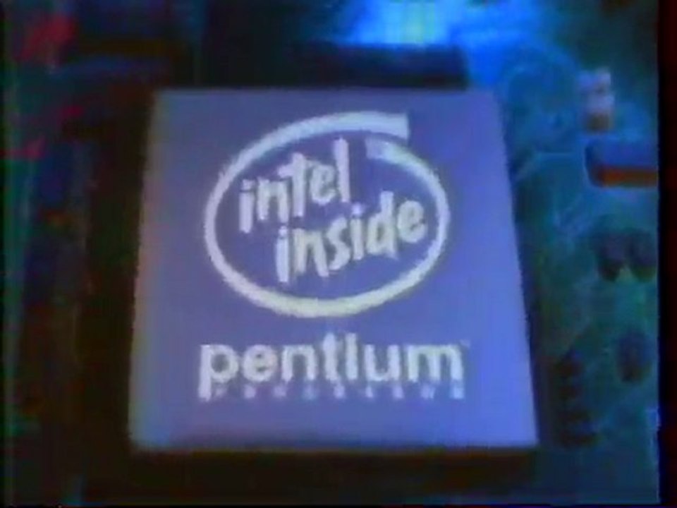 Publicité Intel Inside Pentium Processor 1994 - Vidéo Dailymotion