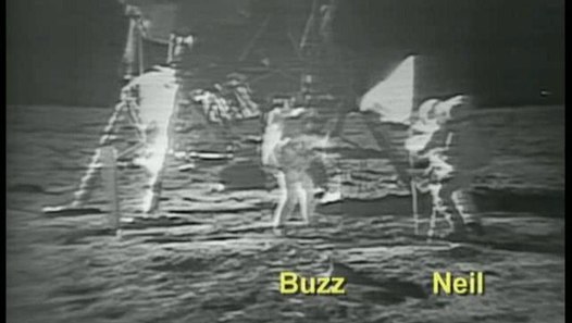 Vidéo restaurée des premiers pas sur la Lune - Vidéo dailymotion