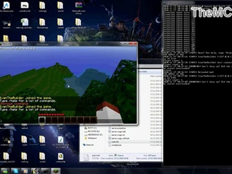 Minecraft ALPHA -How to download and make MULTIPLAYER server - video ...