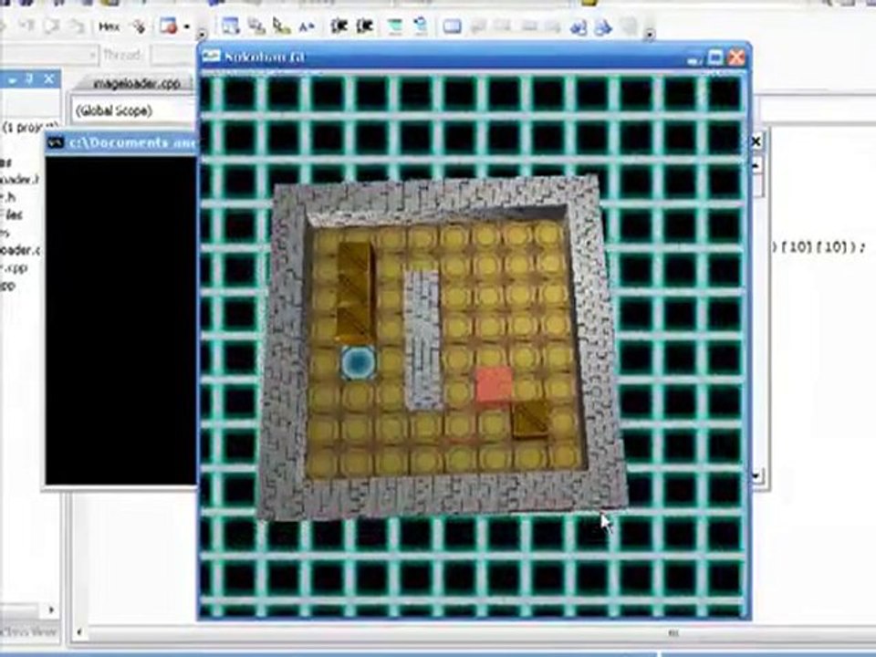 My First 3D OpenGL Game - Sokoban [ C++ & GLUT ] - video Dailymotion