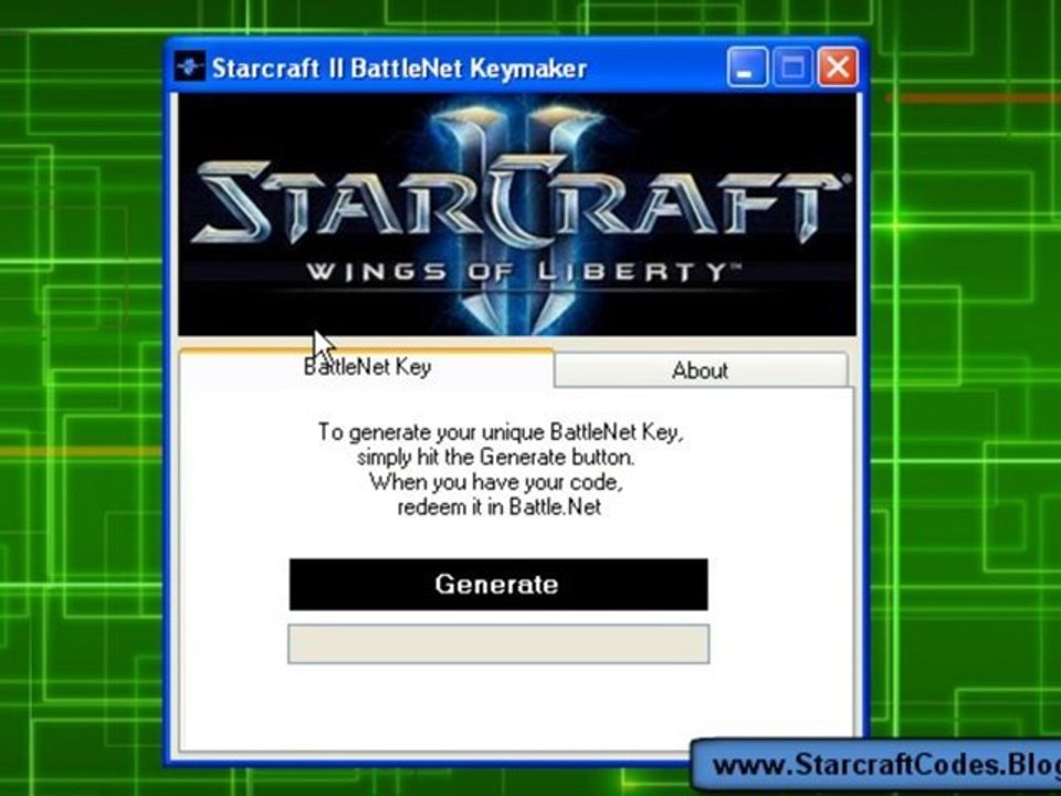 Starcraft II Battle Net Code Generator Free BattleNet Codes - video ...