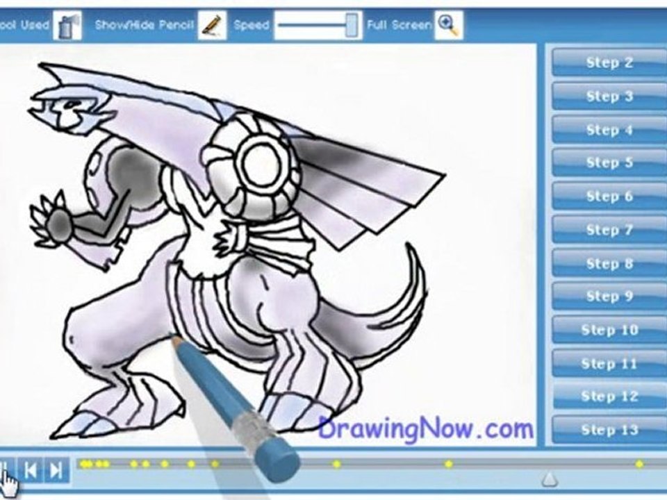 How to draw Palkia from Pokemon - video Dailymotion