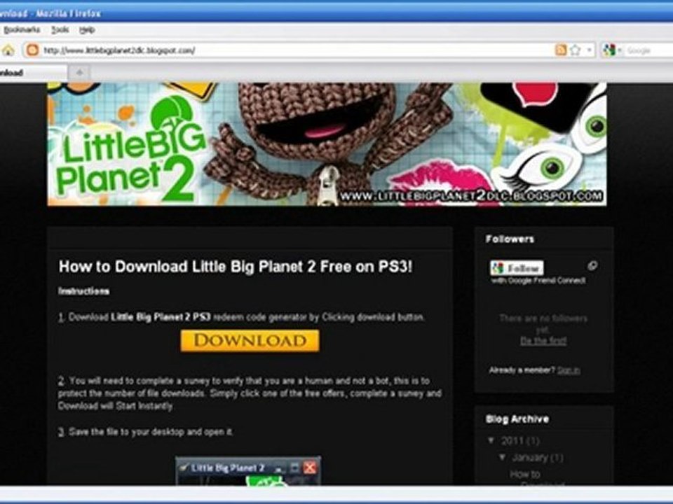 LittleBigPlanet 2 DLC Codes Free On PS3 - video Dailymotion