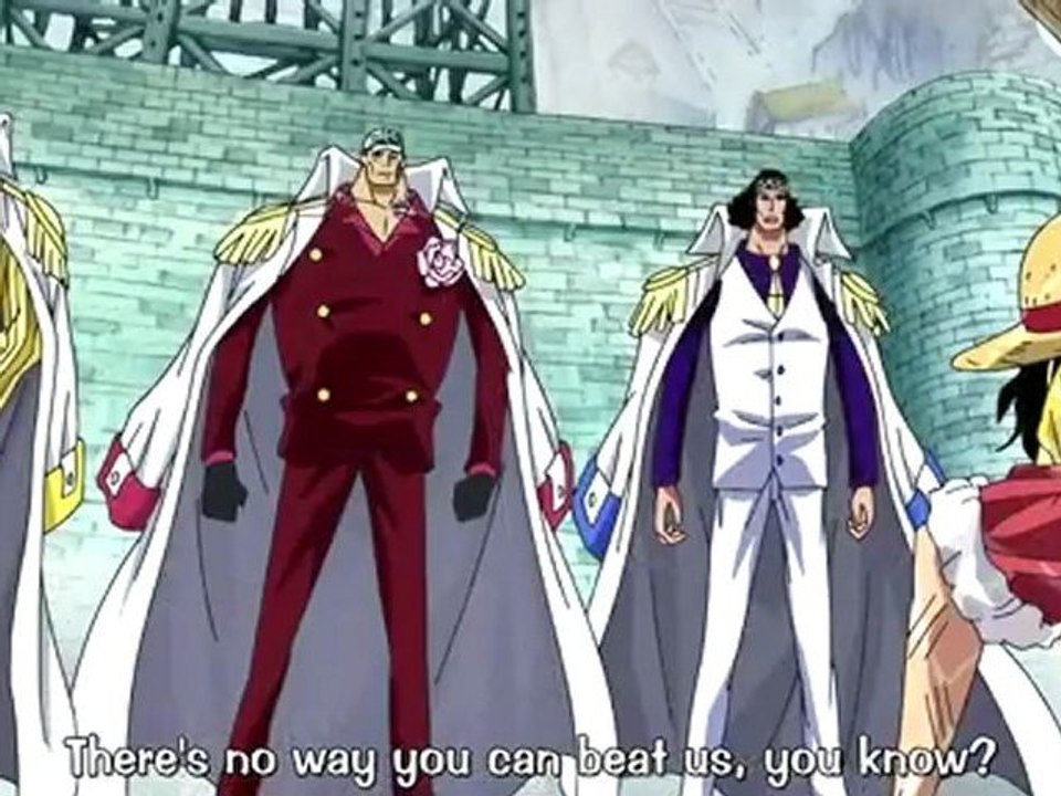 One Piece - Luffy vs 3 Admirals - video Dailymotion