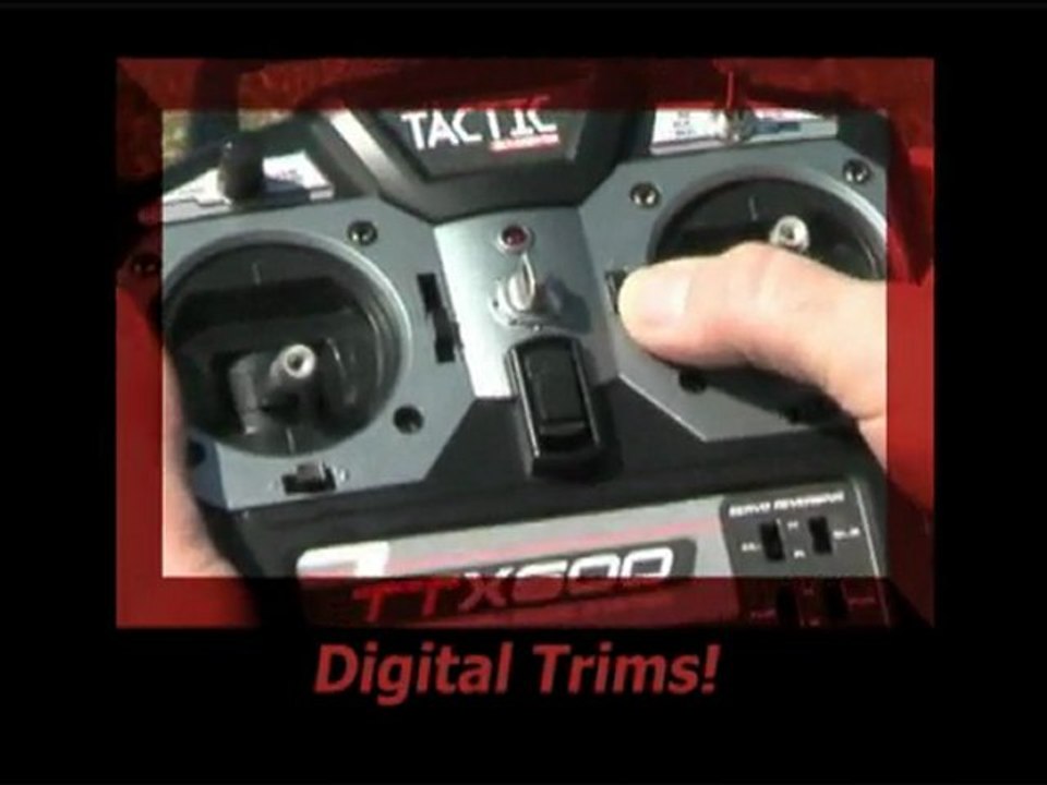 Tactic™ TTX600 2.4GHz 6-Channel Spread Spectrum Radio System - video ...