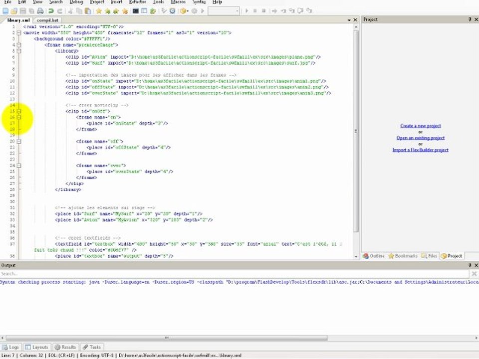 créer des swf gratuitement, sans Adobe Flash CS5, mais avec swfmill - Vidéo Dailymotion