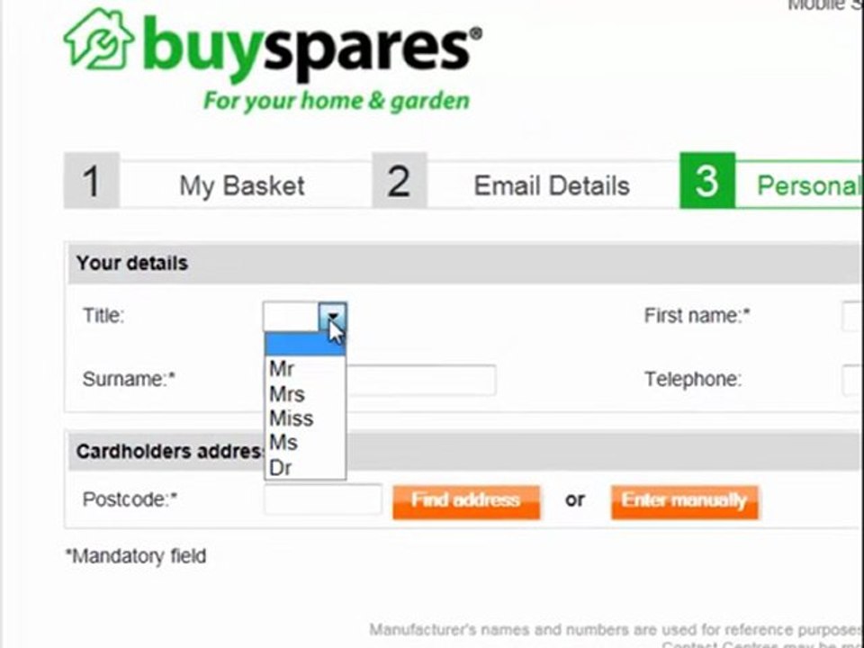 How to place an order with BuySpares - video Dailymotion