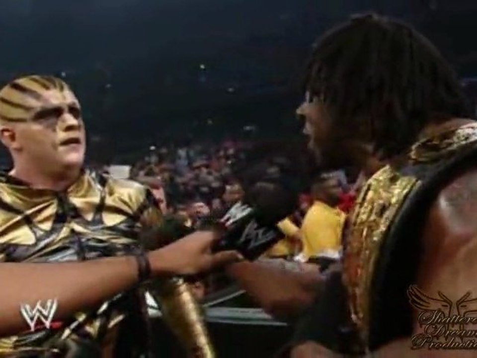 Goldust & Booker T After Winning the Tag Team Titles - Armageddon - 12 ...