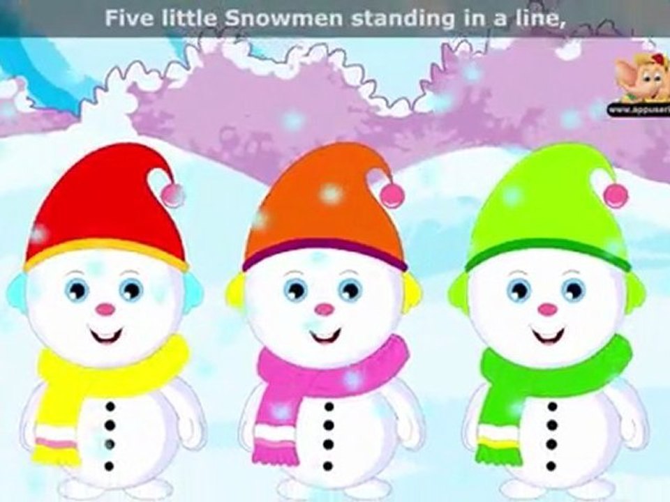 Five Little Snowmen with Lyrics & Sing Along - video Dailymotion
