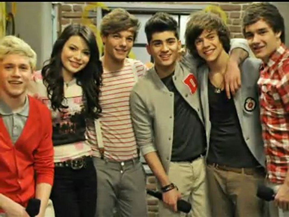 One Direction: first picture from iCarly set - video Dailymotion