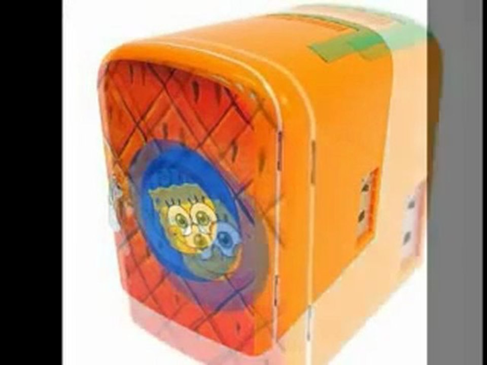lodeon SpongeBob Squarepants Personal Mini Fridge Refrigerator - video ...