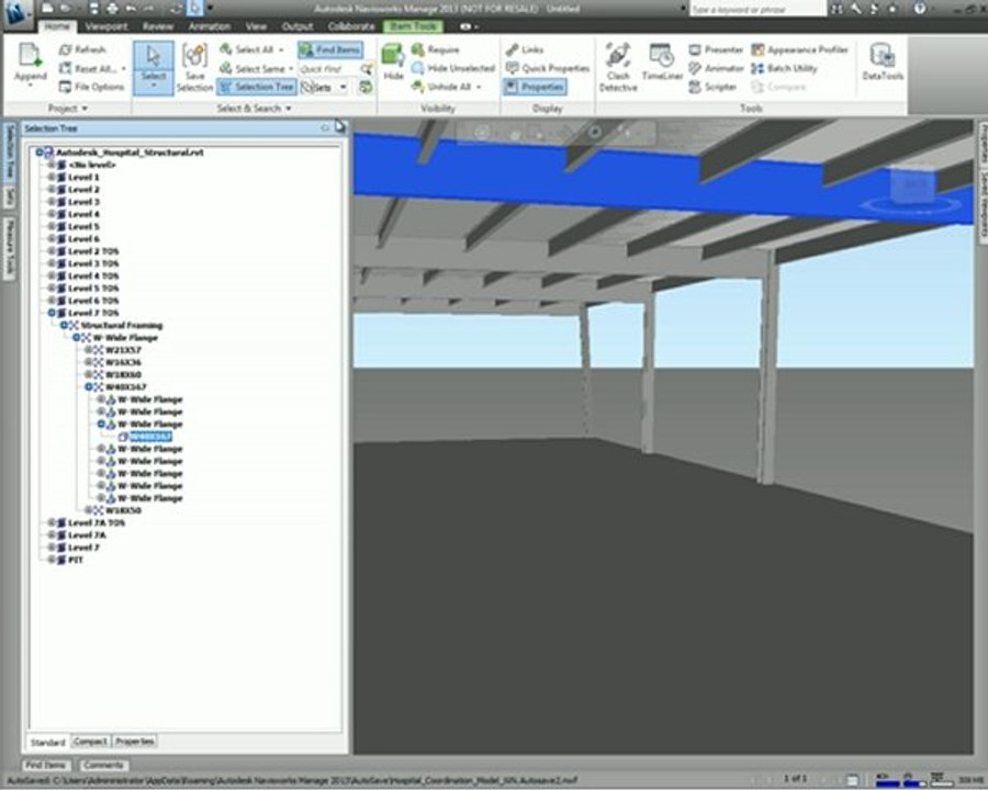 Autodesk Navisworks 2013 - Integrate Revit Interoperability - video ...