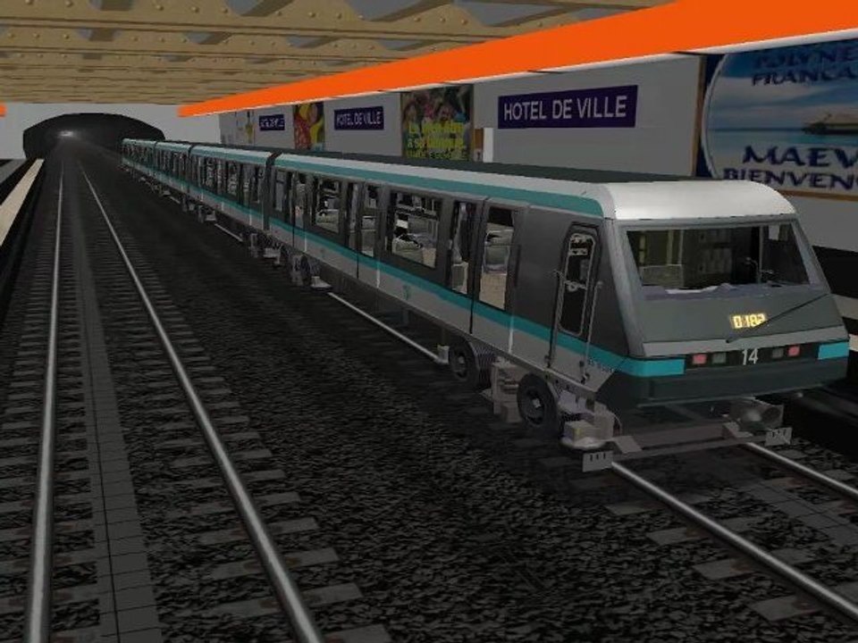 MSTS Metro Parisien - Ligne 1 - Pont de Neuilly - Château de Vincennes ...