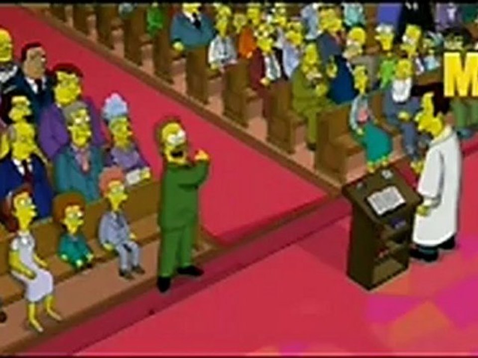 The Simpsons Movie - Clip - Lovejoy and Flanders in church - video ...