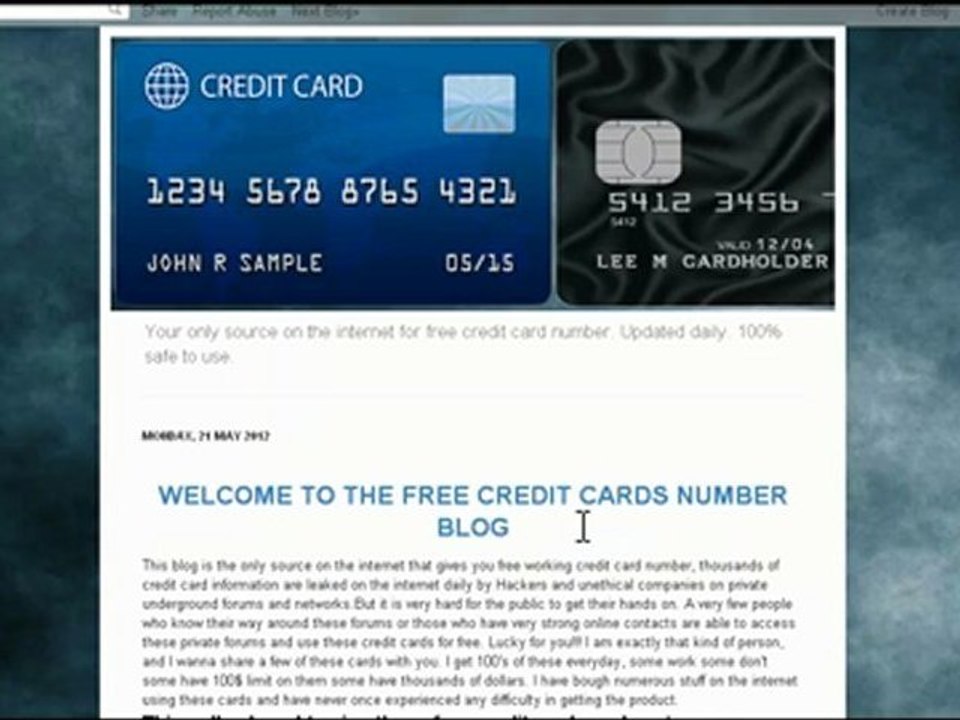 100% valid credit card numbers - video Dailymotion
