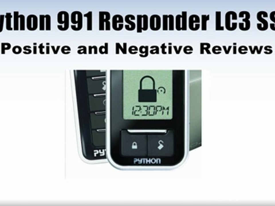 Python 991 Responder LC3 SST Security - video Dailymotion