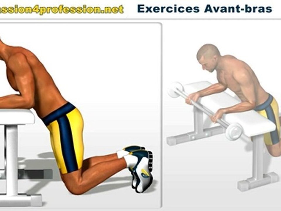 Musculation avant-bras: Flexion poignets avec barre - Vidéo Dailymotion