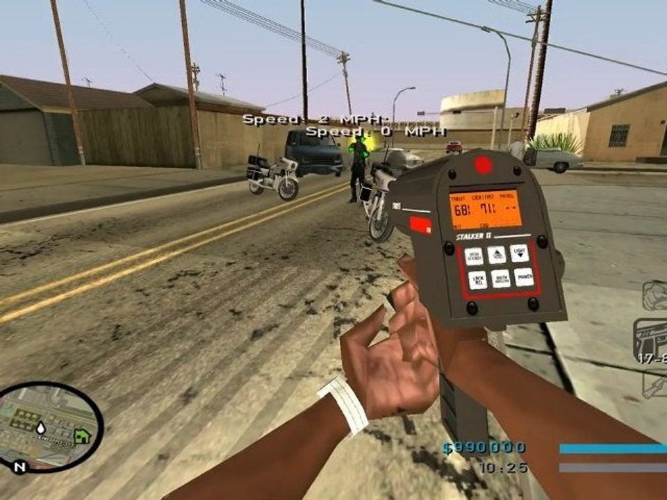GTA San Andreas - Speed Radar Gun (v1.1) Radar mobile de gendarmerie ...