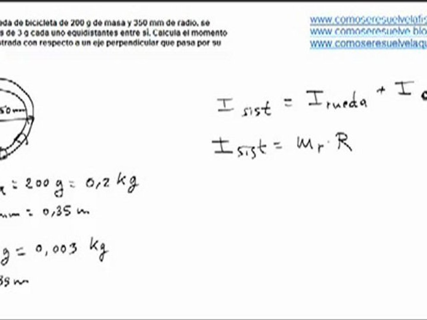 Momento De Inercia De Un Disco