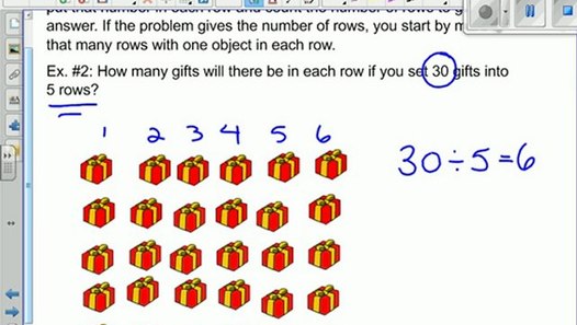 Using arrays to solve division problems - video dailymotion