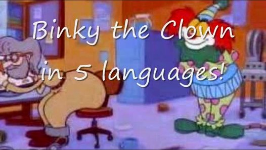 Garfield and Friends: Binky the Clown in 5 Languages - video dailymotion