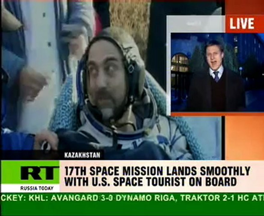 Space crew back on Earth - video Dailymotion
