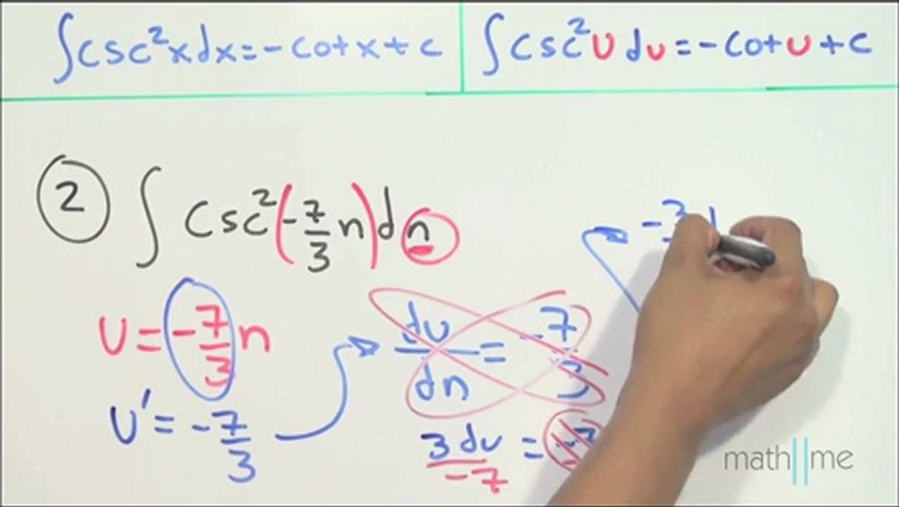 Integral de la función Cosecante cuadrada (versión corregida) - Vídeo ...