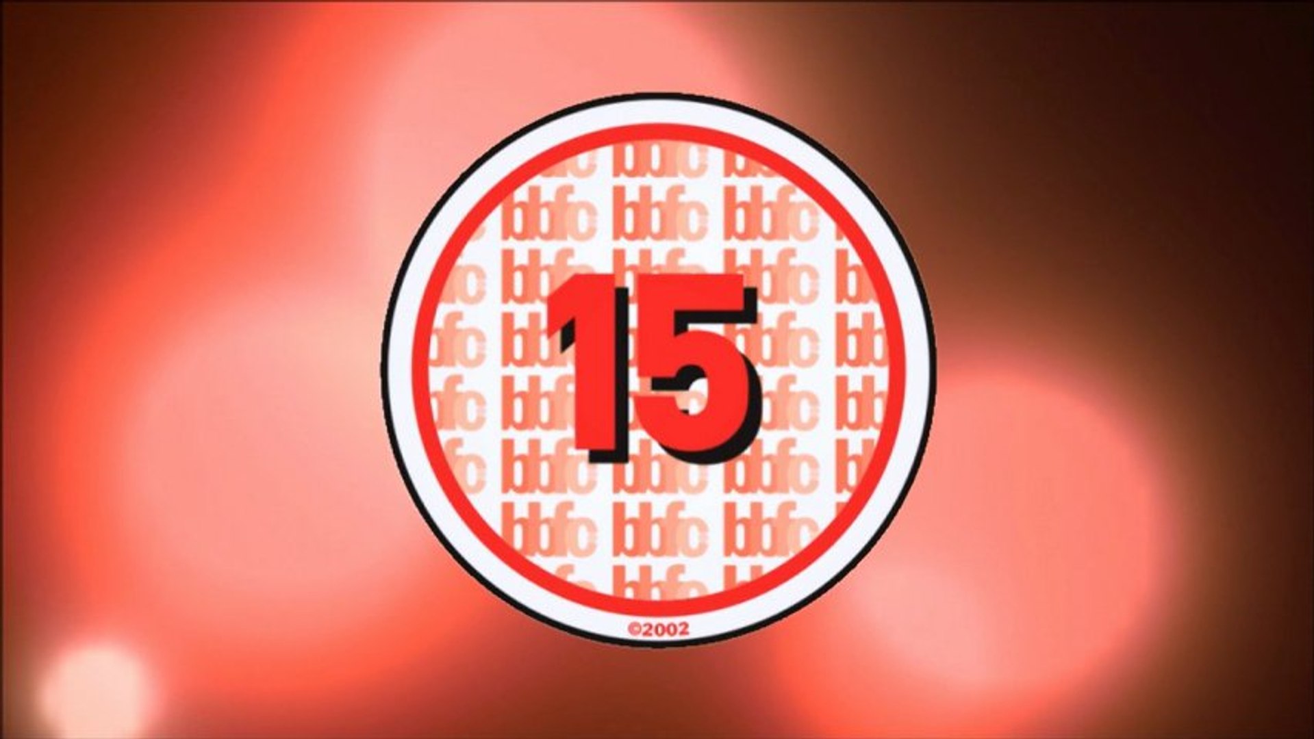 15 Rated Logo BBFC Classification Rating Stickers Labels 12, 15 Or 18