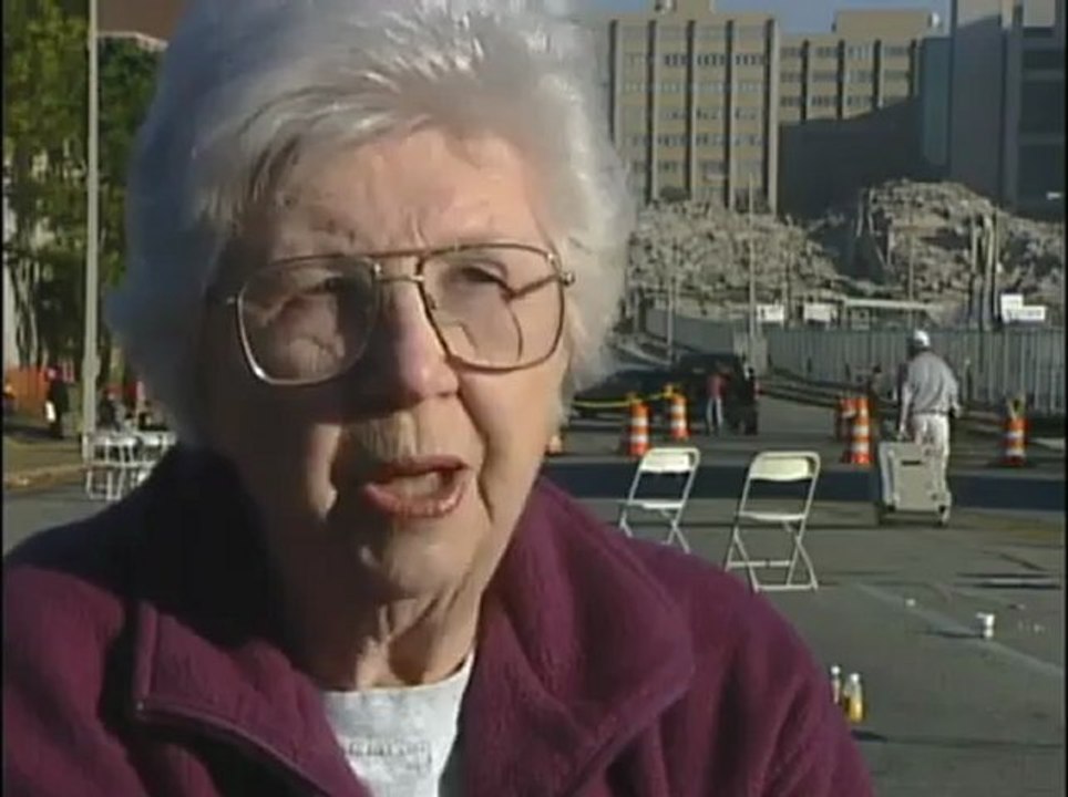 Elvis' Nurse Marian Cocke at Memphis Memorial Hospital Implosion ...