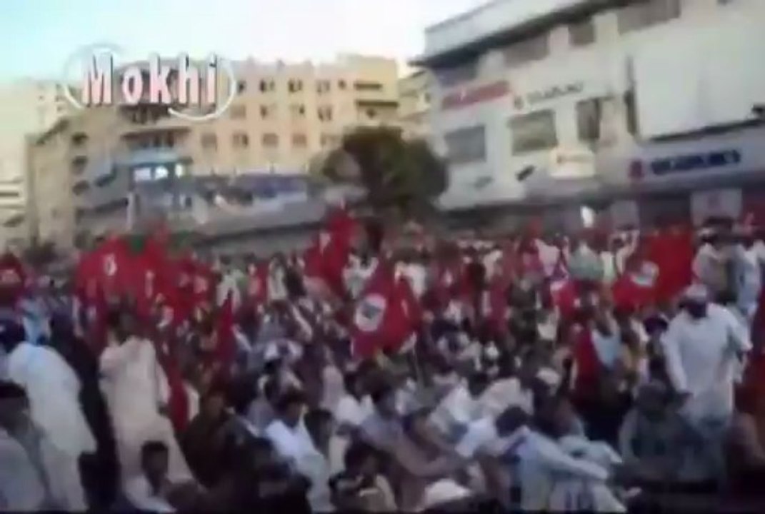 23rd March 2012 JSQM Freedom March - JSQM Chairman Bashir Khan Qureshi ...