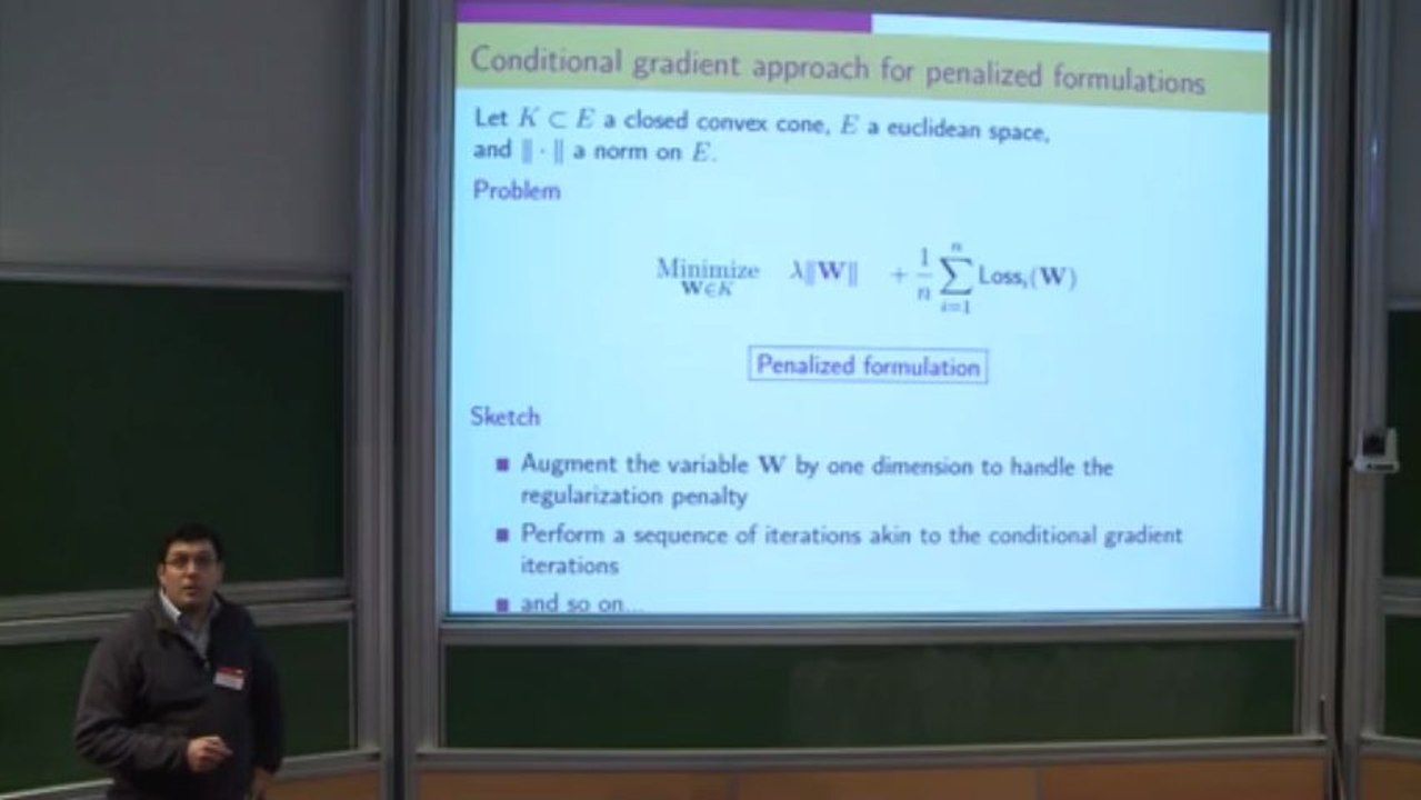 Large-scale learning with conditional gradient algorithms (Zaid ...