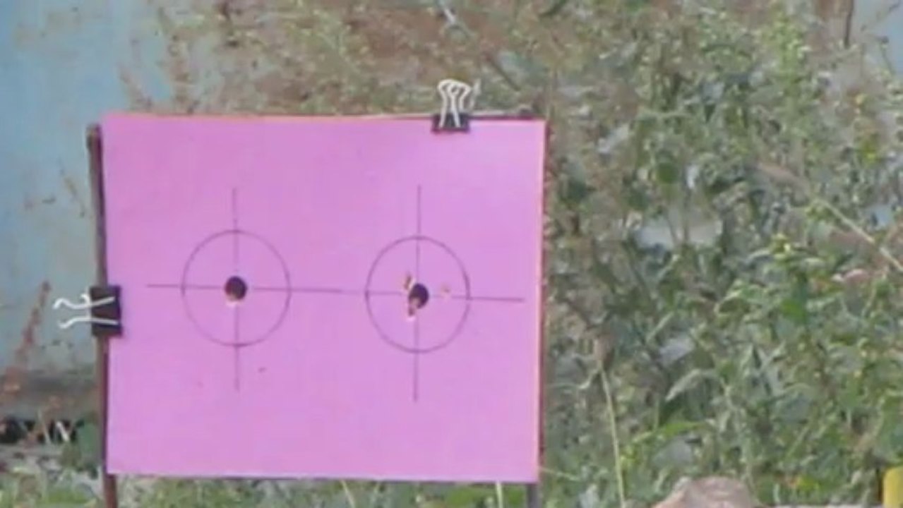 Airgun Weihrauch HW80 grouping fire at 25m (7-5-13) .. Part 4 - video ...