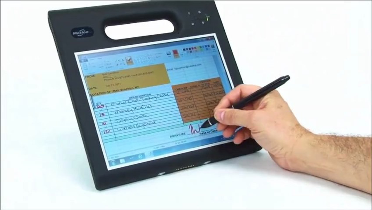Motion F5t Overview Fully Rugged Windows Tablet PC - video Dailymotion