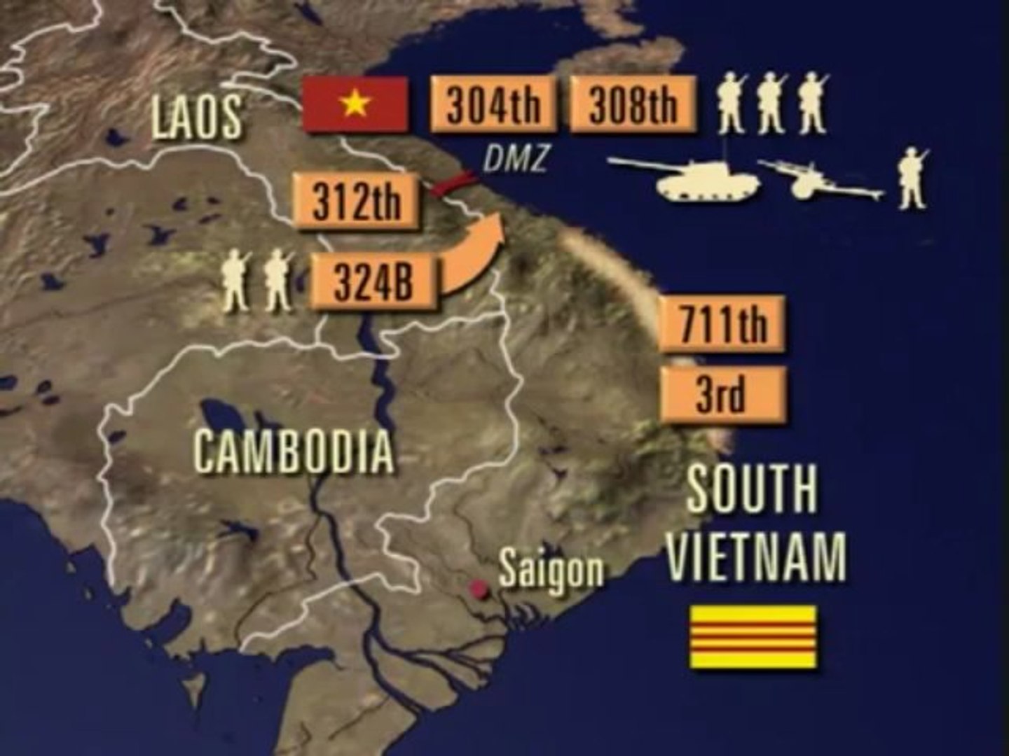 Vietnam War Battle Maps Madcap Hand Drawn Vietnam War Cartoon Rare