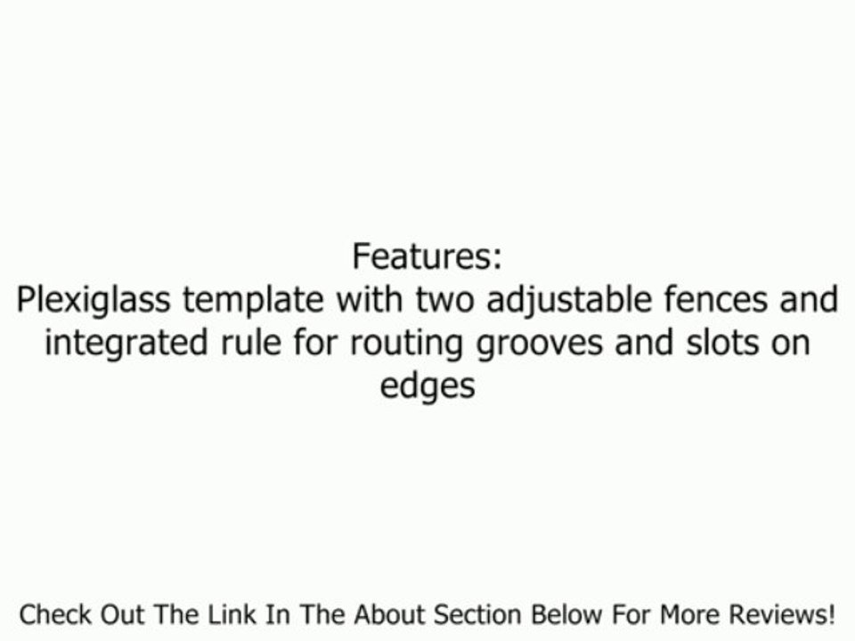 Festool 495246 Plexiglas Template Routing Aid Review V deo Dailymotion