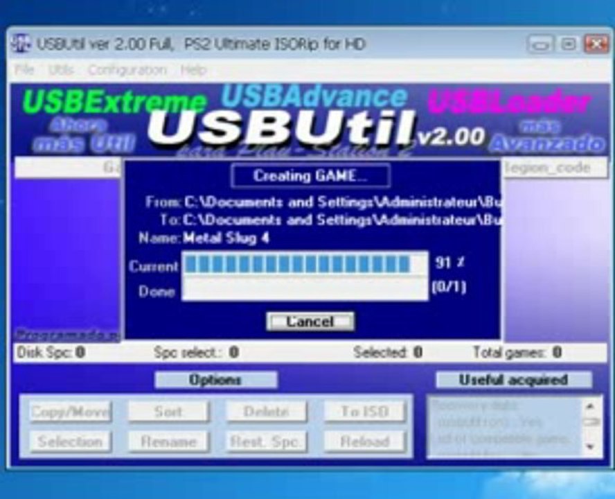 Tuto usbutil v2 00 installer un jeux ps2 avi updated sep 06, 2013 ...