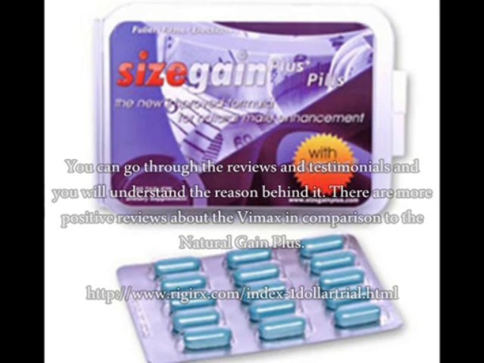 Vimax vs Size Gain Plus - video Dailymotion
