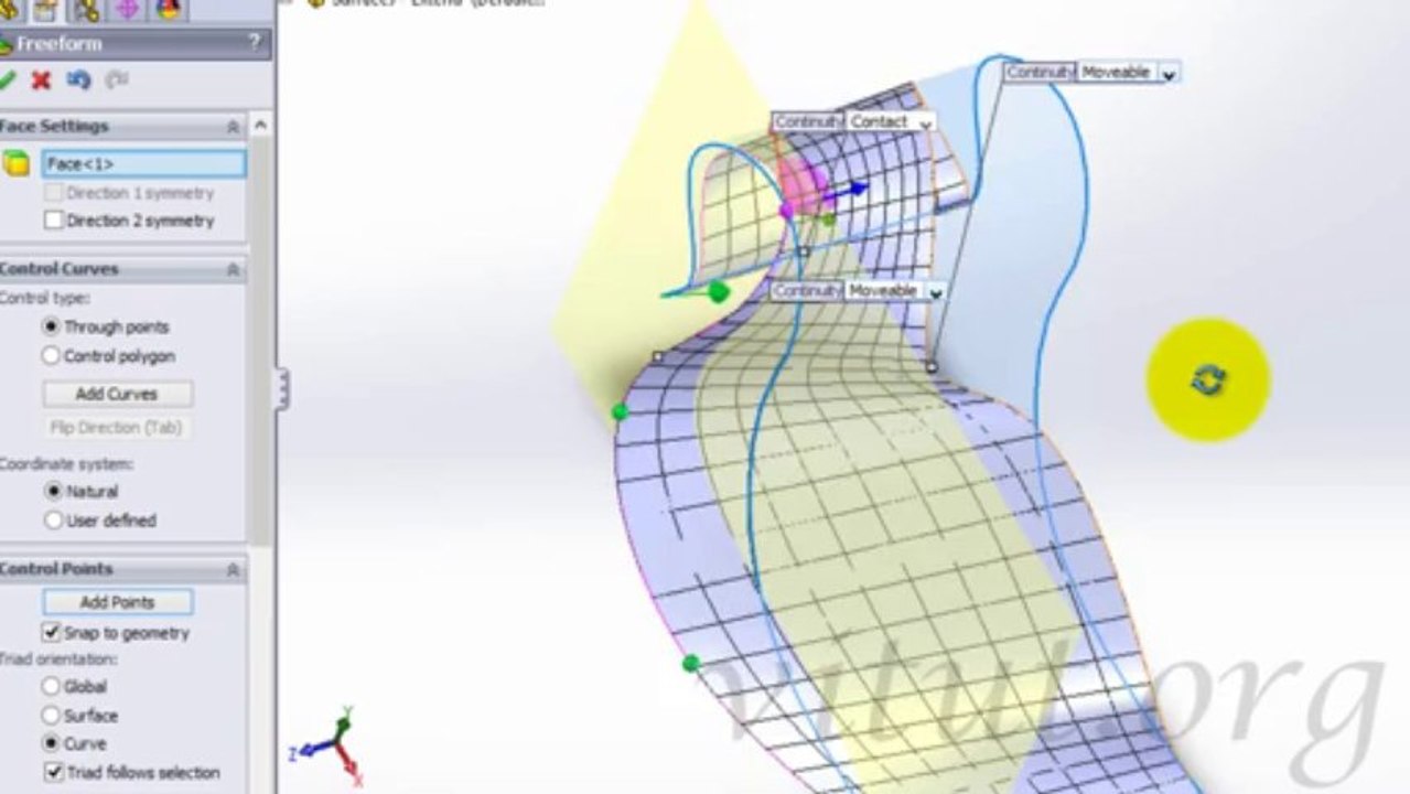 Free Form ( phần 1 ) trên Solidworks vitut.org - Video Dailymotion