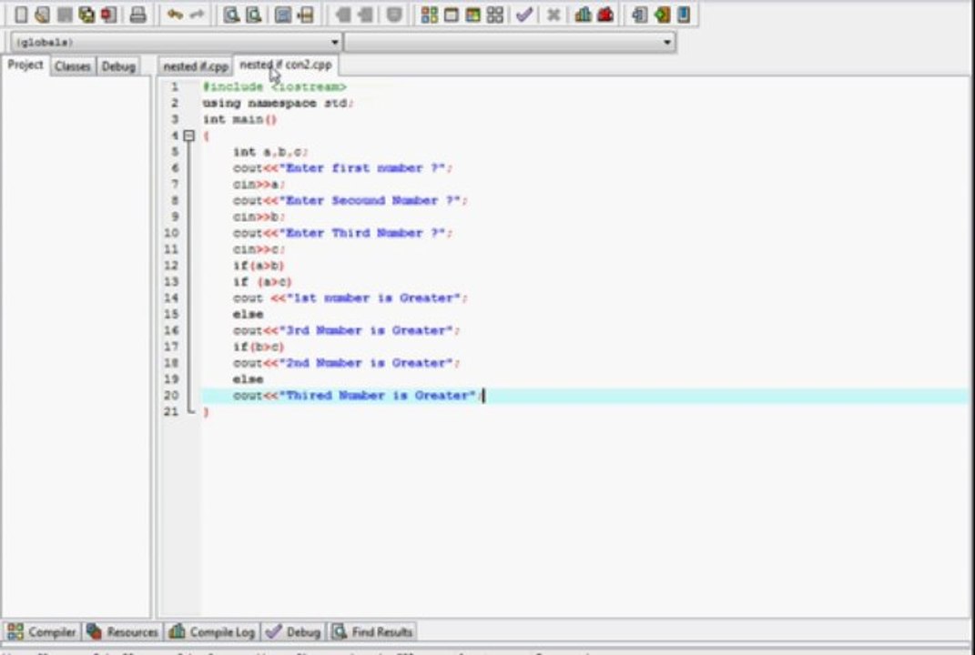 C++ Program Using If and Else nested statement - video Dailymotion